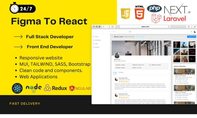 Build Web App Using Reactjs Javascript Nodejs Nextjs Html Css By Reactdevaamir Fiverr