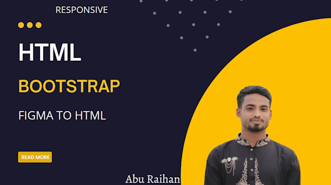 Figma to html xd to html, psd to html responsive bootstrap 5 by Abu_raihan_dev | Fiverr