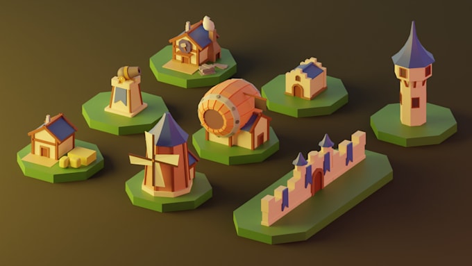 3d game asset models by Canc_15 | Fiverr