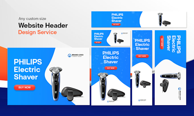Design website header, web slider, and shopify banner ads, product ...