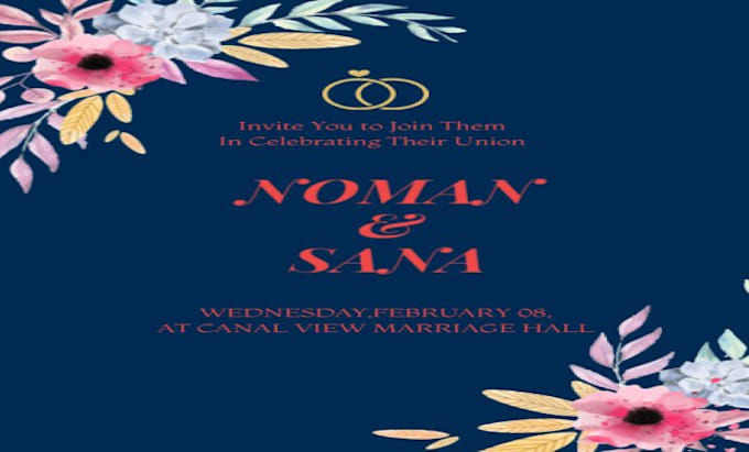 Design any kind of invitation cards incredibly perfect by Samanalam ...