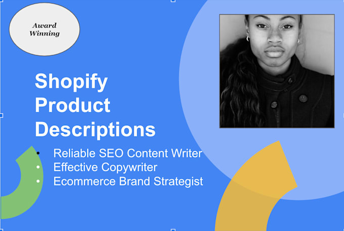Write shopify products descriptive for your ecommerce store by ...