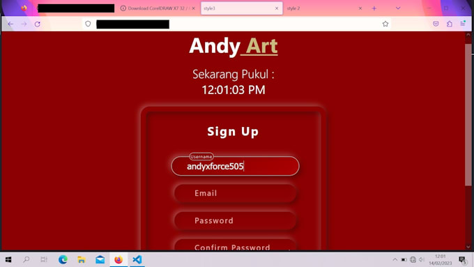 Create form login page for your website by Webdev_andy | Fiverr