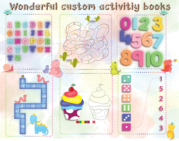 Do custom activity books and worksheets for kids by Nisalani | Fiverr