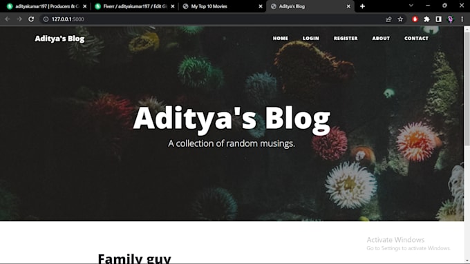 Build web app with react, bootstraps, node, flask etc by Adityakumar197 | Fiverr