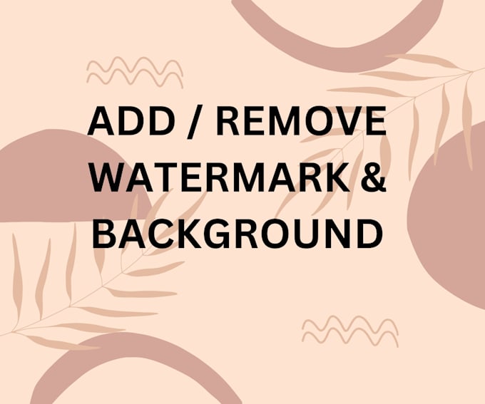 Add or remove the watermark in pdf and image files and resize the files ...