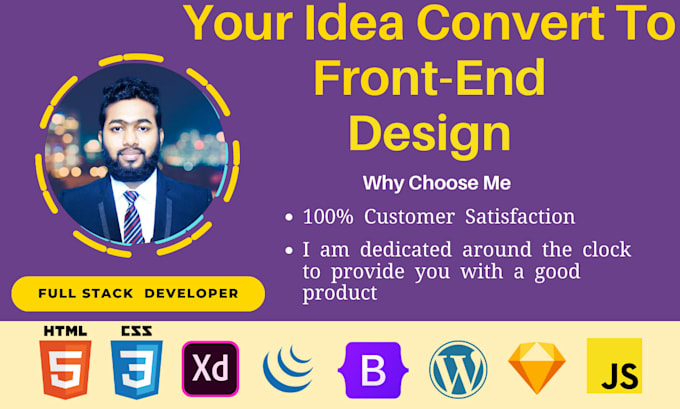 Your idea convert to responsive front end web development by ...