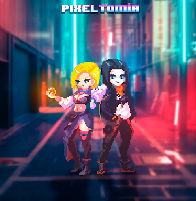 Draw pixel art sprites by Pixeltomia | Fiverr