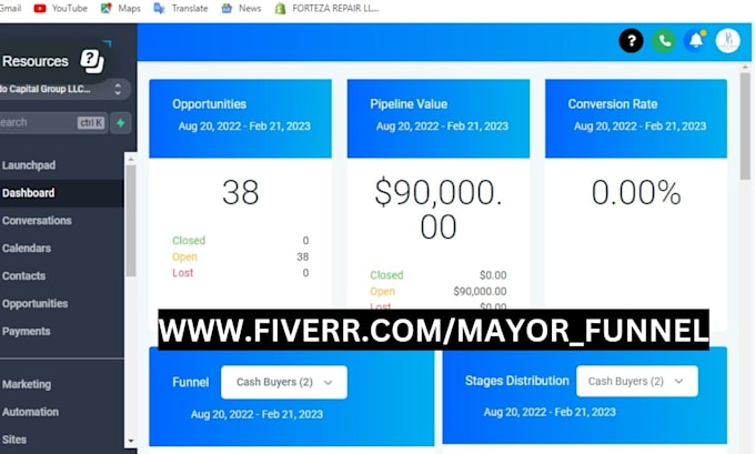 Build funnel agent crm kvcore crm workflow automation landing page for leads by Mayor_funnel ...