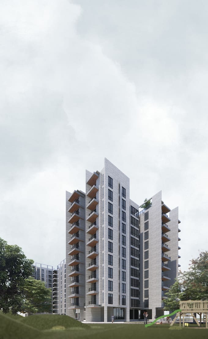 Do building design and 3d modeling with realistic render by Asp065 | Fiverr