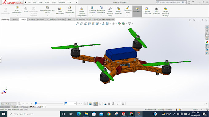 Make 3d model in solidworks by Oneezasajjad34 | Fiverr