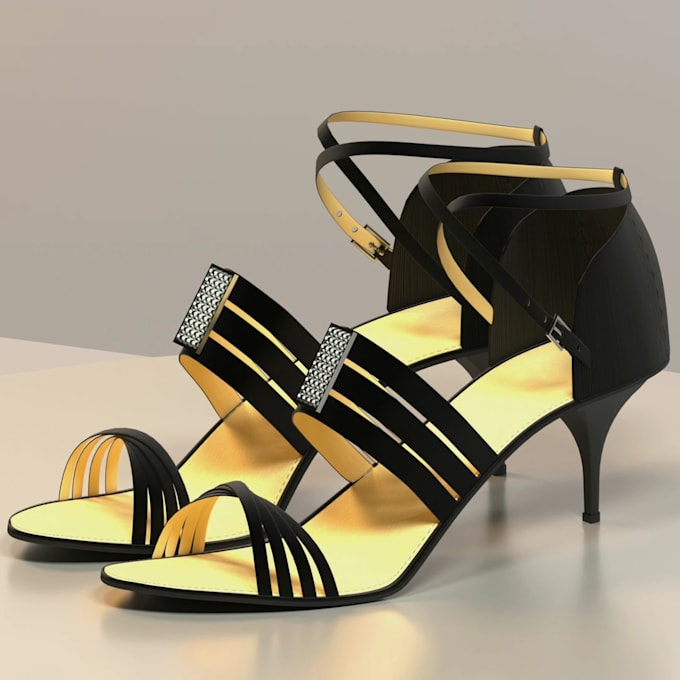 Render 3d heel model, 3d heel design and 3d heel animation by ...