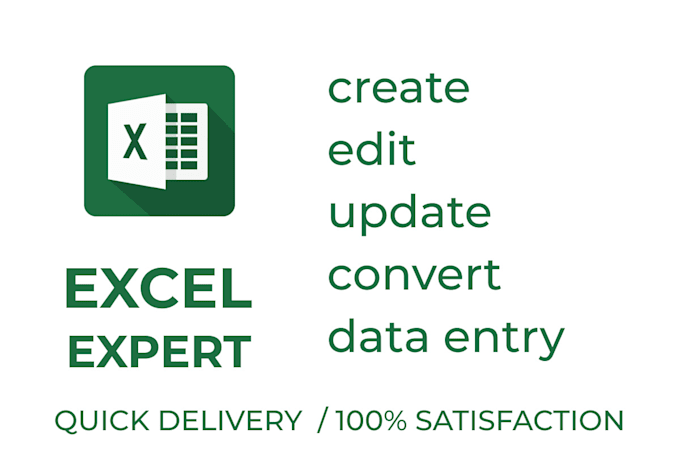 Create, update, data entry your excel document by Katerynabudat | Fiverr