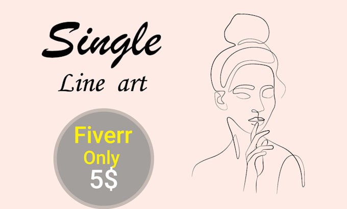 Draw one line art, minimalist line art, vector line art by Kn_kumu43 ...