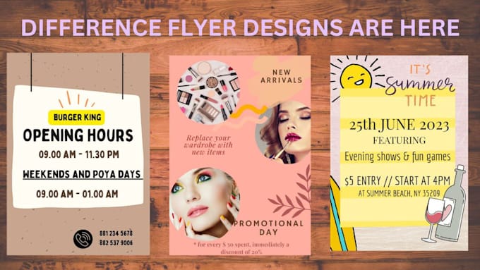 Design different type of flyer, brochure design by Shahmaabdulrahe | Fiverr