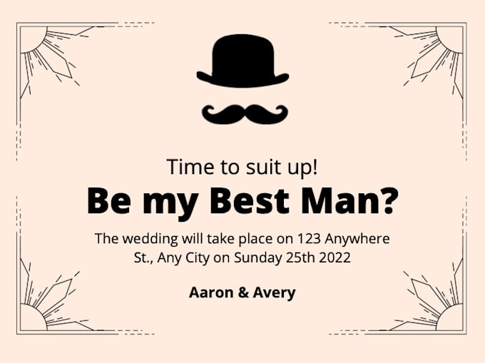 Write your best man presentation speech by Marcusbondesq | Fiverr