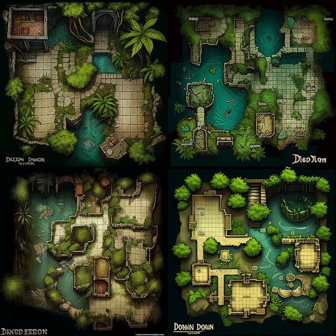 Create dungeons and dragons rpg maps by Delgado_diy | Fiverr