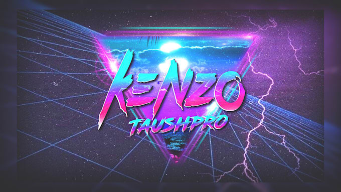 Make vintage chrome logo and 80s retro futuristic style art by Taushpro ...