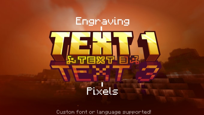 Create Animated Minecraft Title Logo For You By Alexnompe Fiverr