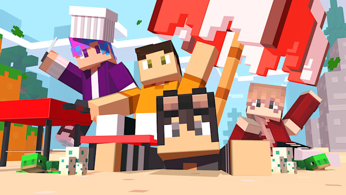 Criar uma miniatura de minecraft estilo mojang para voce by ...