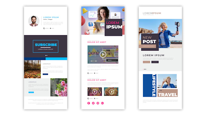 Make html email, newsletter, landing page, microsite for you by ...