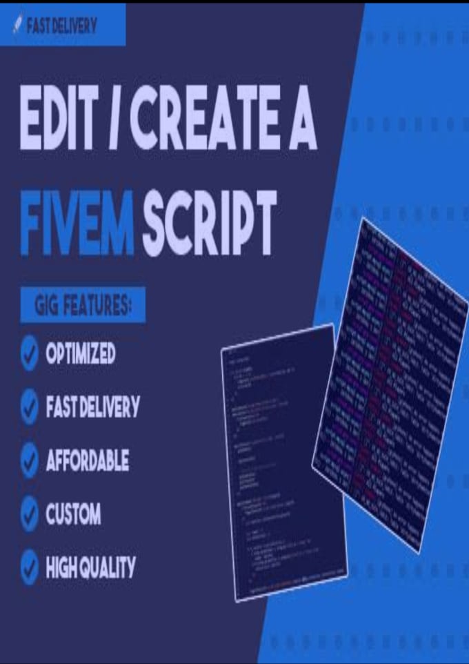 Fix or create a custom fivem script by Patrick3555 | Fiverr Fix or create a custom fivem script by Patrick3555 | Fiverr