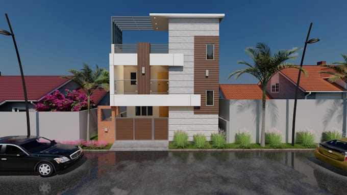 Realistic architectural 2d and 3d drawing by Kalaisharan8 | Fiverr