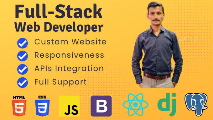 Be Your Full Stack Developer Using React Js And Django By Webstopmurtaza Fiverr