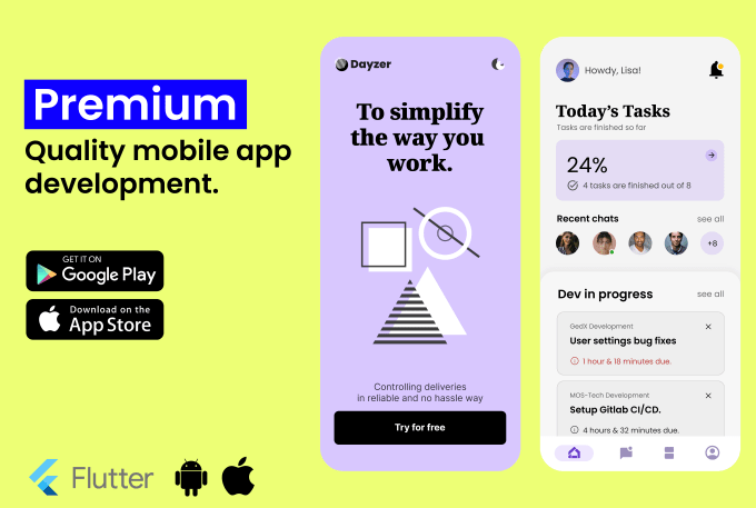 Do Hybrid Mobile App Development Using Flutter By M Dulsara Fiverr