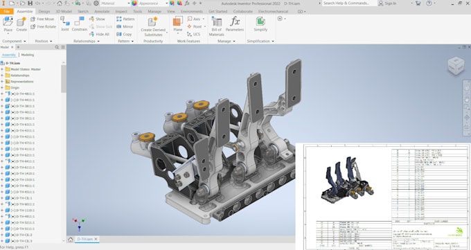 Make 2d drawing and 3d models by autocad, creo, solidworks by ...