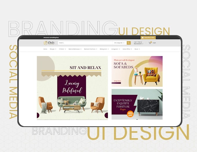 Create user interface design for your home page by Maira_saleem | Fiverr