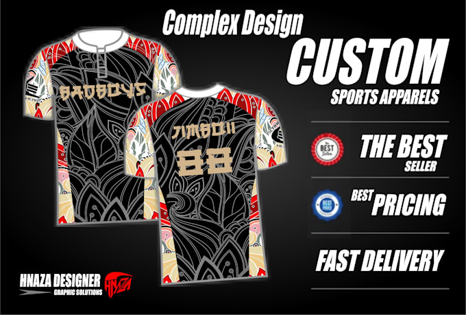 Do full custom design jersey or vector sublimation design by ...