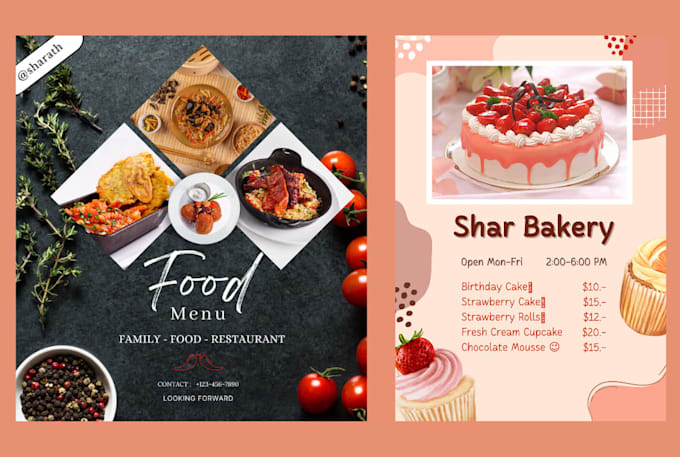 Make restaurant menu for clients by Sharathsingh476 | Fiverr