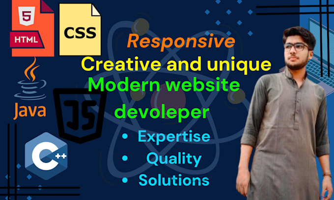 Develop Your Website And Help In Html Css Javascript Cpp Java Microsoft