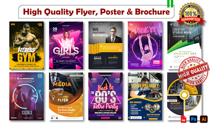 Do an eye catching professional flyer, promotional flyer, marketing ...