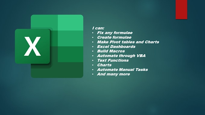 Automate Your Excel Create Complex Formulae Reports Macros By Manishkumar9154 Fiverr