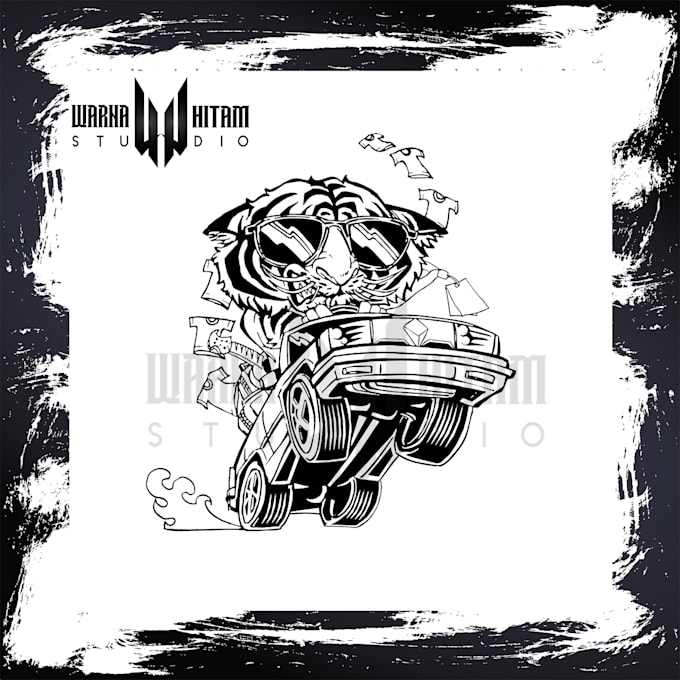 Do line art illustration drawing by Warnahitam | Fiverr