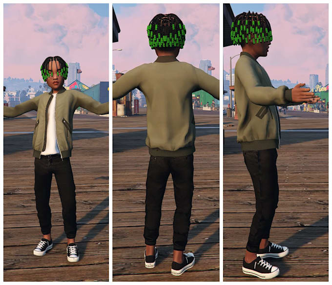 Make a costume fivem ped, maps, fivem cloth, chain, skin, eup, mod ...