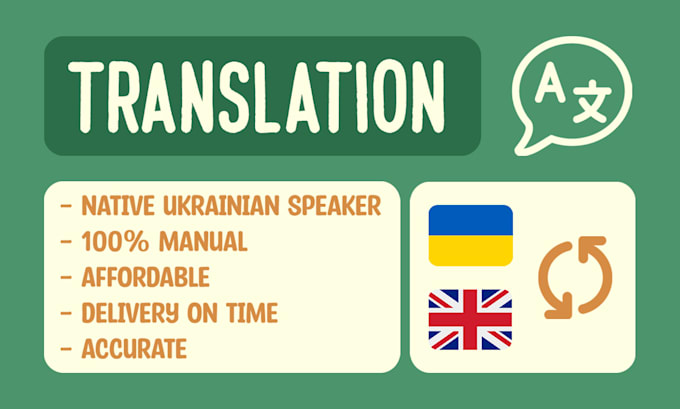 Translate your text from english to ukrainian and vice versa by ...
