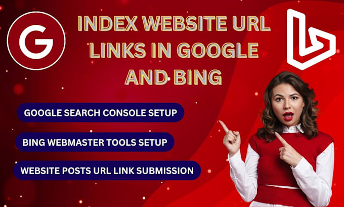 Index website url links in google and bing within a day by Tapandaswp | Fiverr