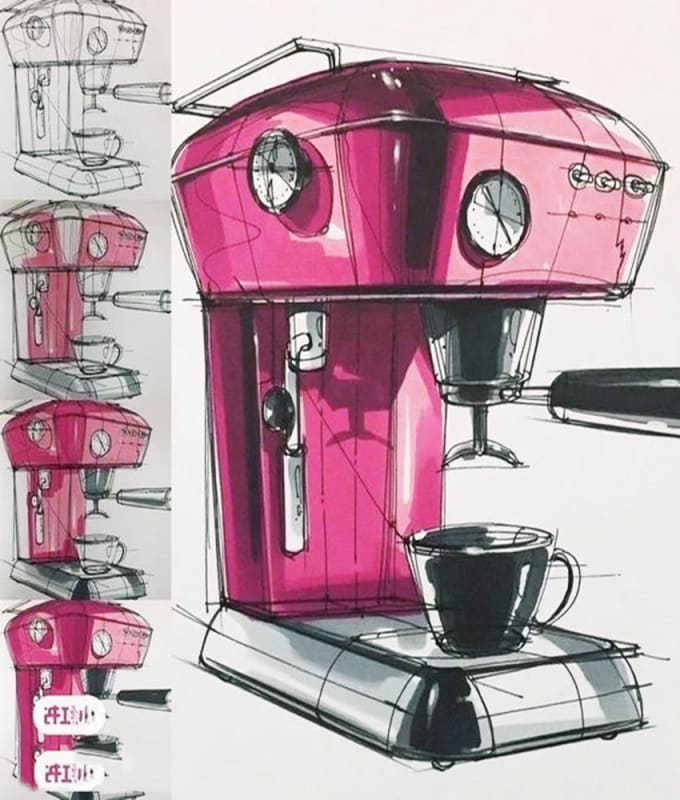 Draw product design concept sketches to describe your project by ...