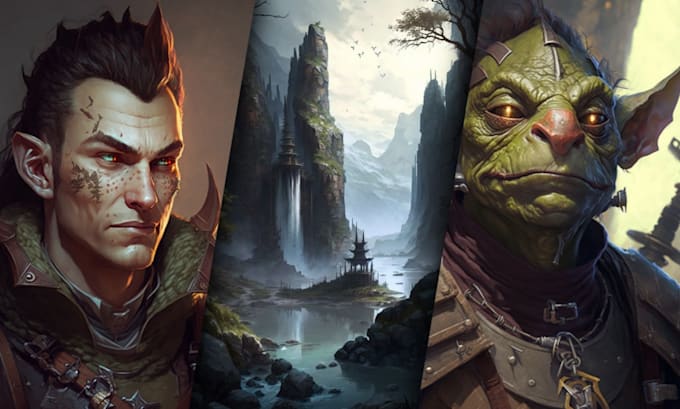 Make character and location art for your dnd worlds fast by Suryadjf12 ...