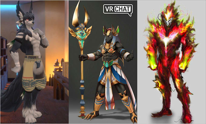 Make a custom vrchat avatar for pc, vr, or quest by Dorhlpy | Fiverr