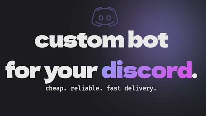 Make a discord bot by Sigmoidcurve | Fiverr