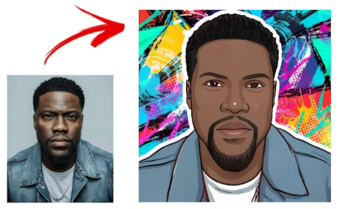 Create vector portrait for you by Rehmanbaloch172 | Fiverr