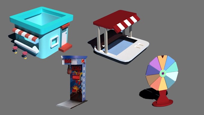 Create low poly 3d game models for your game using 3dmax by Jj_driffter ...