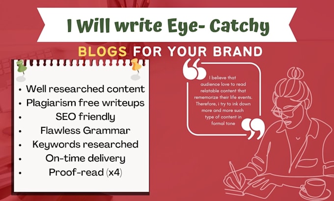 Be your favorite blog and article writer by Gauriwritess | Fiverr