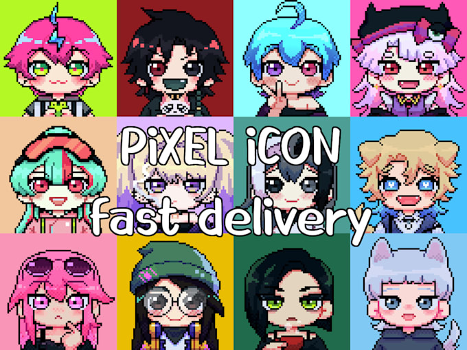 Make pixel profile icon for your character or yourself by Ryolenyo | Fiverr