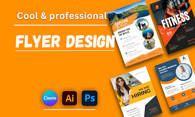 Design cool and professional canva flyer template for your business by ...