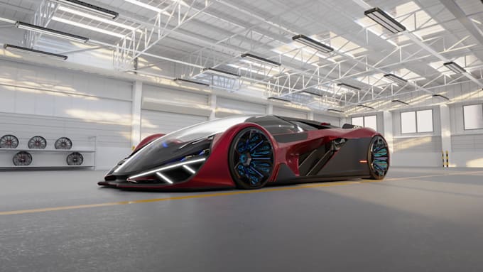 Do ai generated concept car image to high quality 3d model by Tfr_3d ...